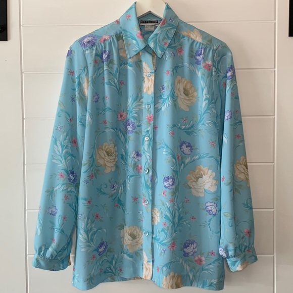 Tog Shop | Tops | Vintage Floral Blouse By The Tog Shop Size | Poshmark
